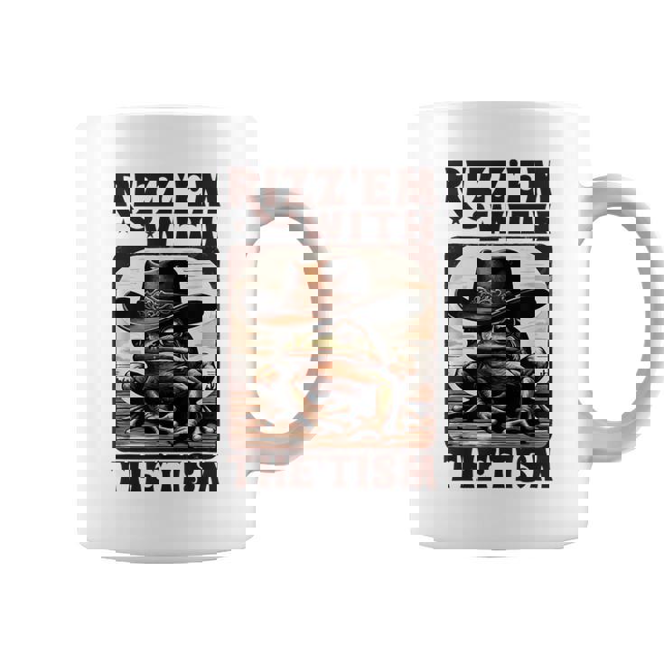 Autism Rizz Em With The Tism Meme Autistic Frog Cowboy Coffee Mug | Mazezy