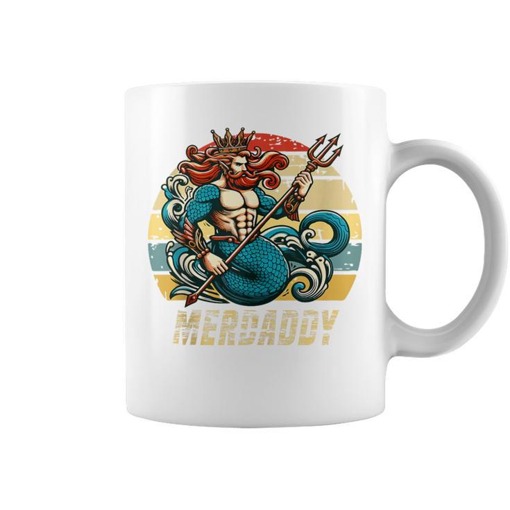 Merdaddy Mermaid Security Merman Daddy Fathers Day Swimmer Coffee Mug ...
