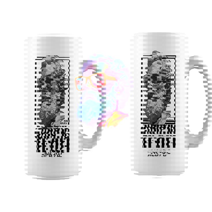 Socrates Corrupting Youth Enlightened Greek Philosophy Coffee Mug ...