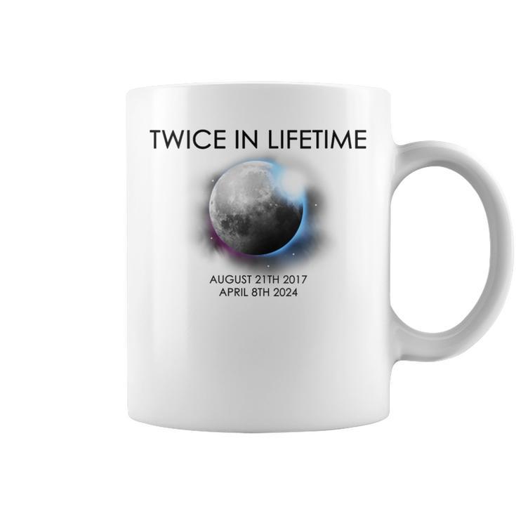Twice In Lifetime 2024 Solar Eclipse Coffee Mug - Seseable