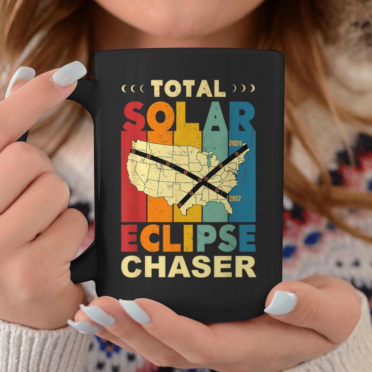 Eclipse Chaser Solar Eclipse 2024 Twice In A Lifetime Coffee Mug | Mazezy