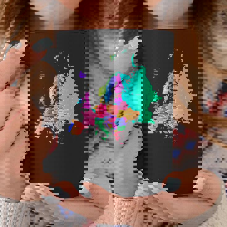 Europe Political Map With Boundaries And Countries Names Coffee Mug ...