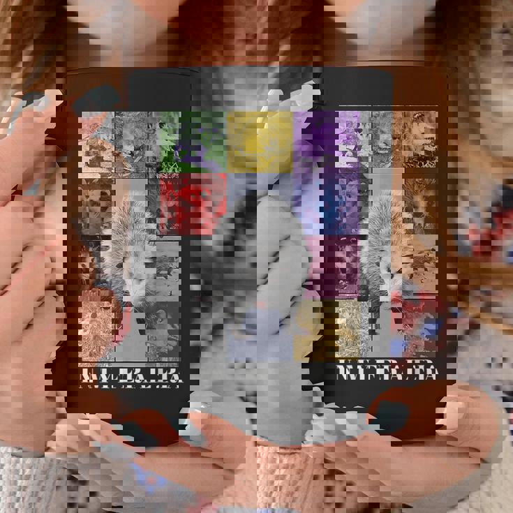 In My Feral Era Awesome Possum Opossum Cringy Meme Coffee Mug - Monsterry