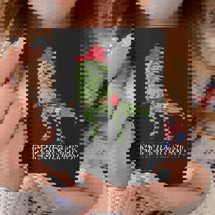 Firefighter Saurus Coffee Mug | Mazezy