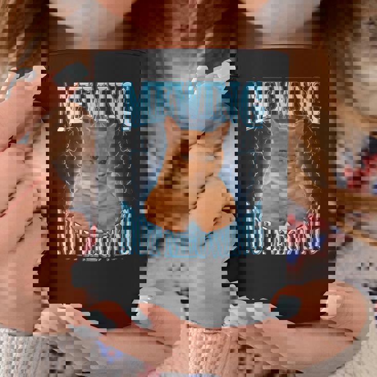 Cat Meme Mewing Looksmax Meowing Cat Trend Coffee Mug - Seseable