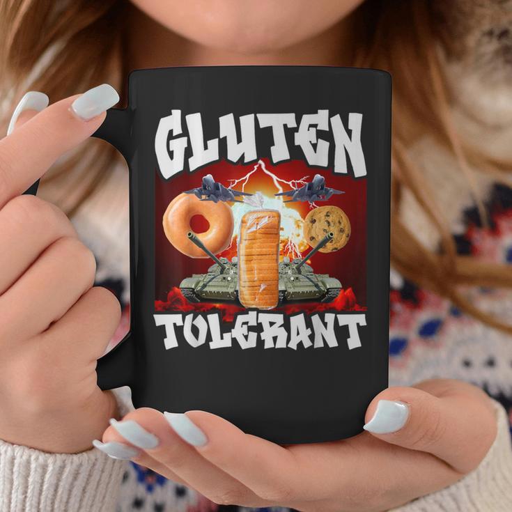 Gluten Tolerant Bootleg Meme Coffee Mug - Monsterry