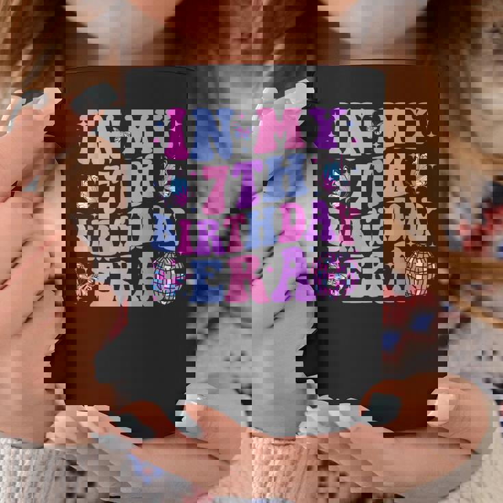 Groovy In My 7Th Birthday Era Seven 7 Years Old Birthday Coffee Mug ...