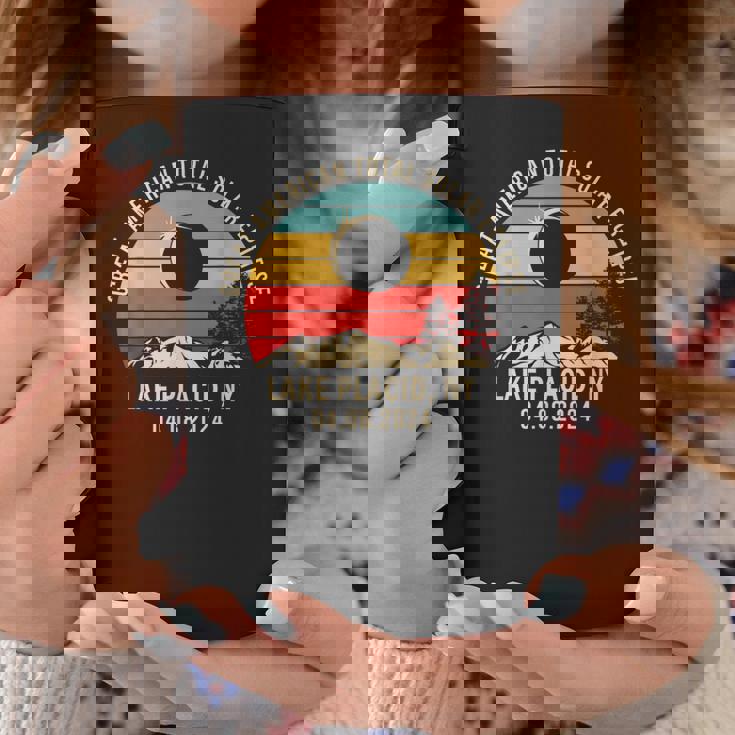 Lake Placid Ny New York Total Solar Eclipse 2024 Coffee Mug - Seseable