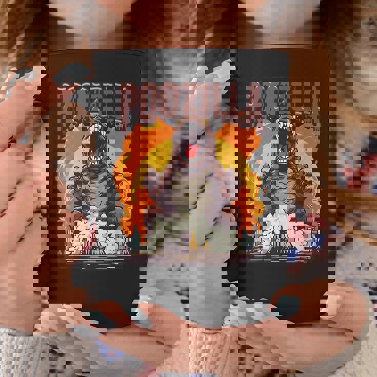 Poozilla Explosive Monstrous Diarrhea Poop Meme Coffee Mug - Seseable