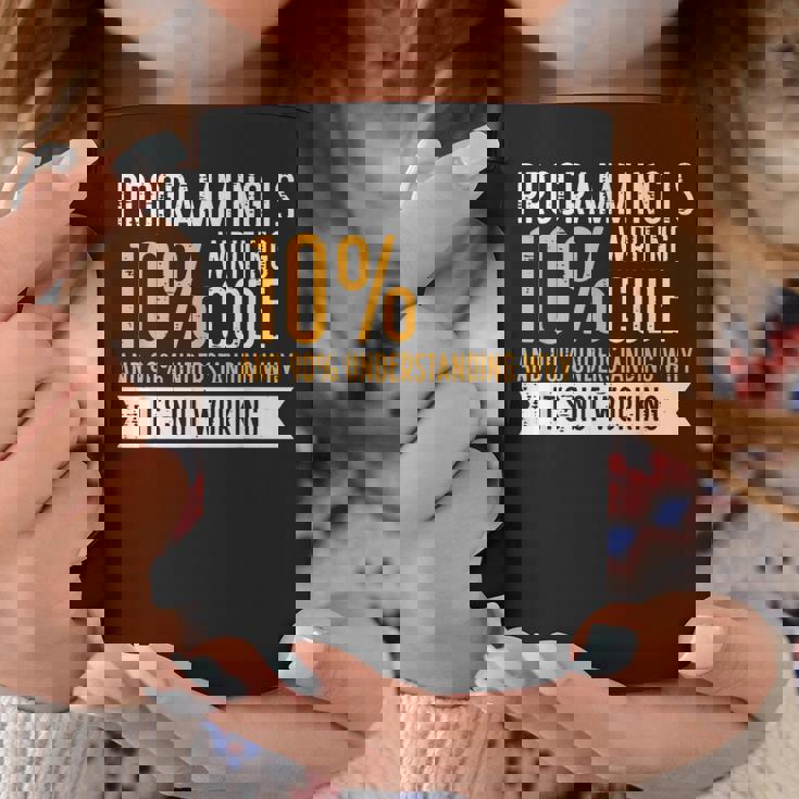 Programming 10 Percent Writing Code It Programmer Women Coffee Mug - Monsterry