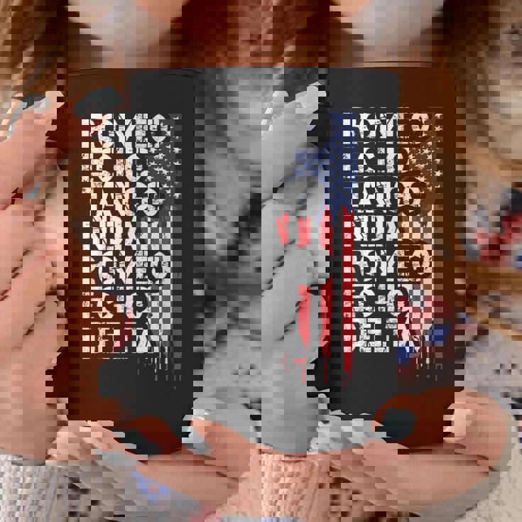 Retired Phonetic Alphabet Code Military Retirement Coffee Mug - Monsterry