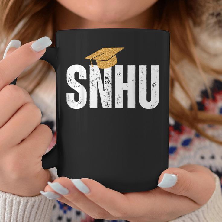 Snhu College Graduation With Hat Vintage Coffee Mug | Mazezy
