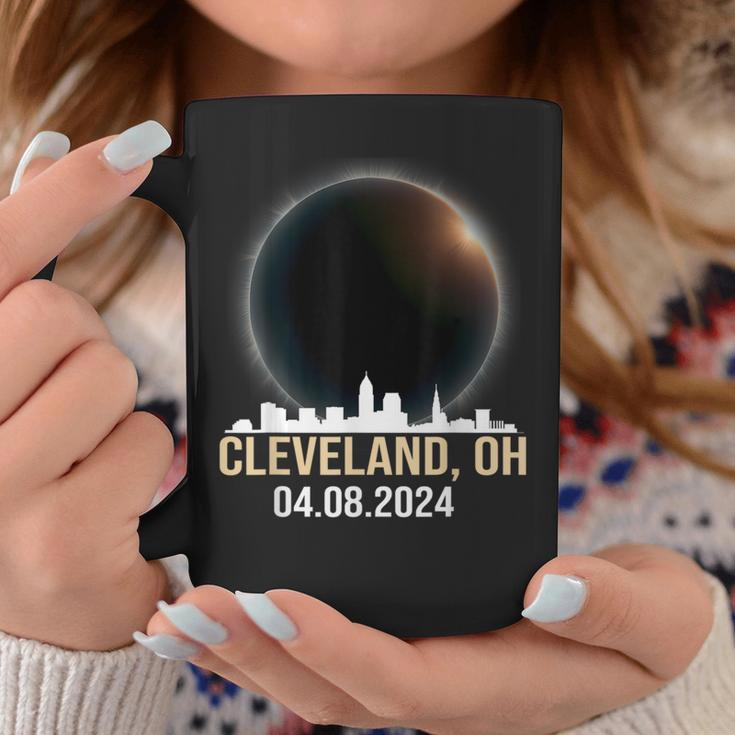 Solar Eclipse 2024 Cleveland Ohio Total Solar Eclipse Coffee Mug | Mazezy