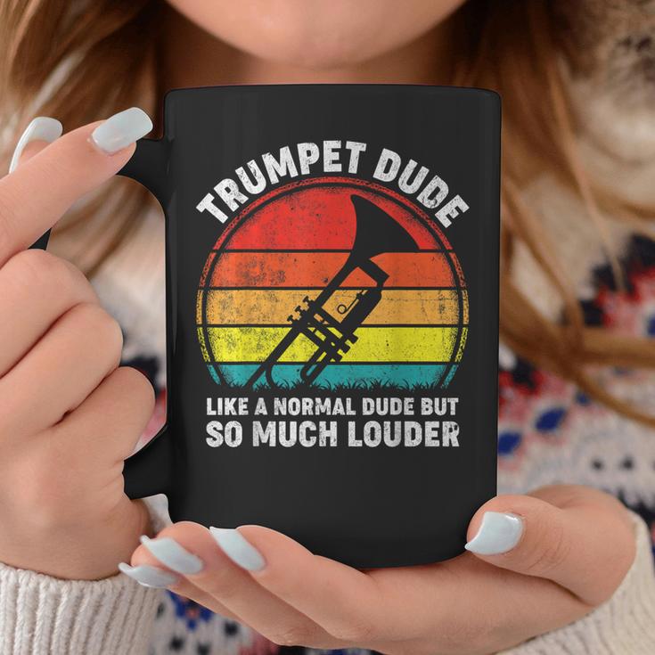 Trumpeter Marching School Band Vintage Jazz Trumpet Coffee Mug - Monsterry