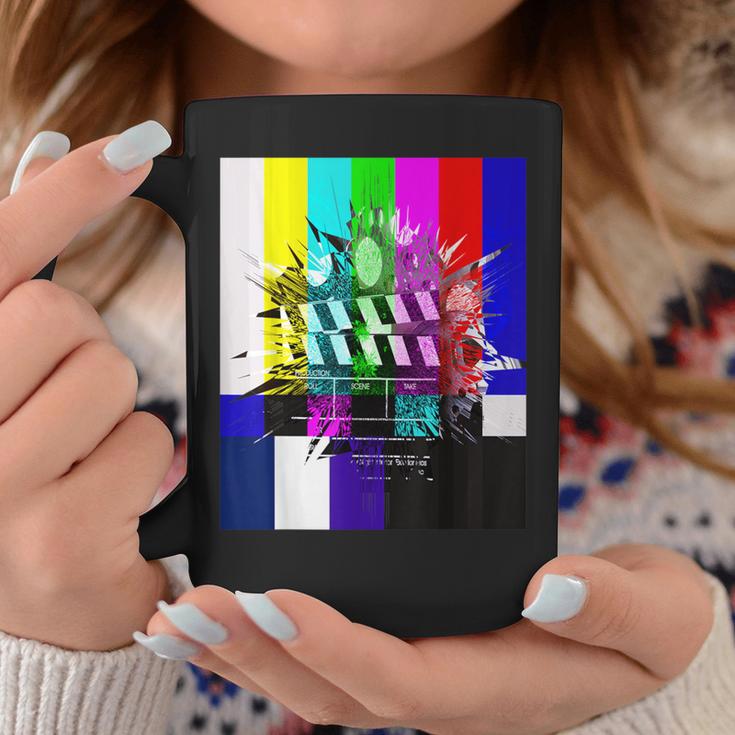 Tv Test Pattern Color Bars Tv Static And Vintage Tv Coffee Mug ...