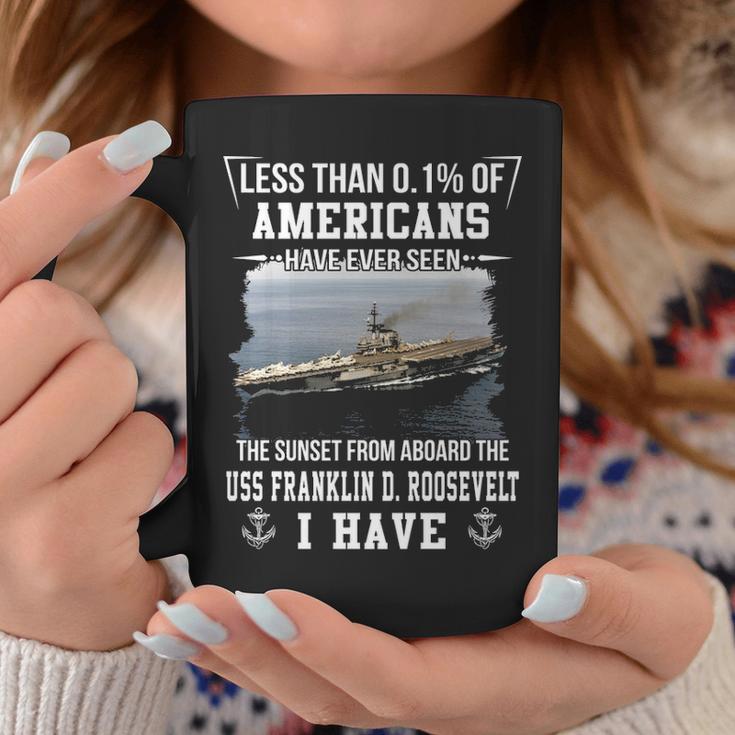 Uss Franklin D Roosevelt Cv 42 Cva 42 Sunset Coffee Mug | Mazezy