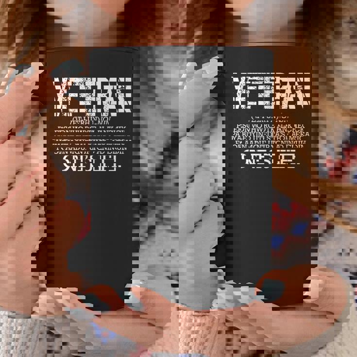 Veteran Definition Meaning Army Soldier Cool Military Coffee Mug ...