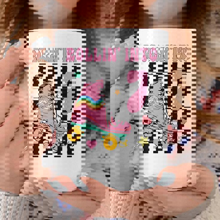 Rolling Into 7 Years Old Roller Skating Girl 7Th Birthday Coffee Mug ...
