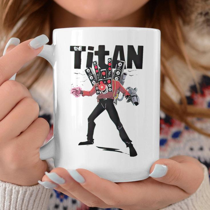 Skibidi Toilet Speaker Man Camera Man Tv Man Costume Coffee Mug - Seseable