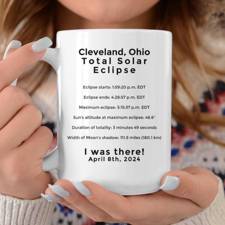 Total Solar Eclipse Cleveland Ohio Oh 2024 Commemorative Coffee Mug ...