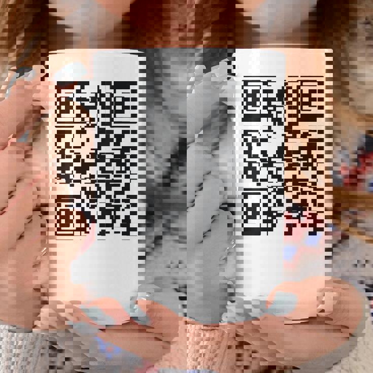 Unique Qr-Code With Humorous Hidden Message Coffee Mug - Monsterry AU