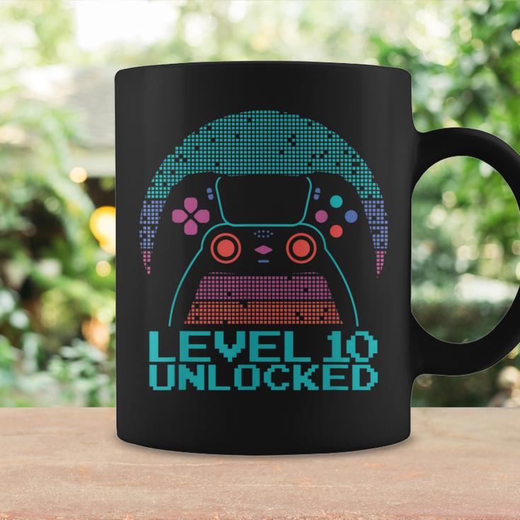 10 Year Old Gamer Gaming 10Th Birthday Level 10 Unlocked Coffee Mug ...