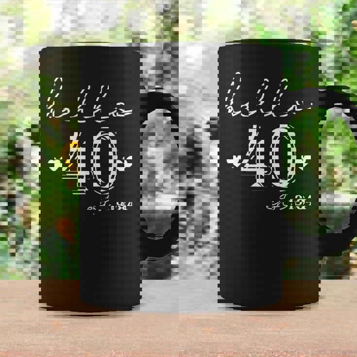40Th Birthday Hello 40 Years Old Est 1984 Born In 1984 Coffee Mug | Mazezy
