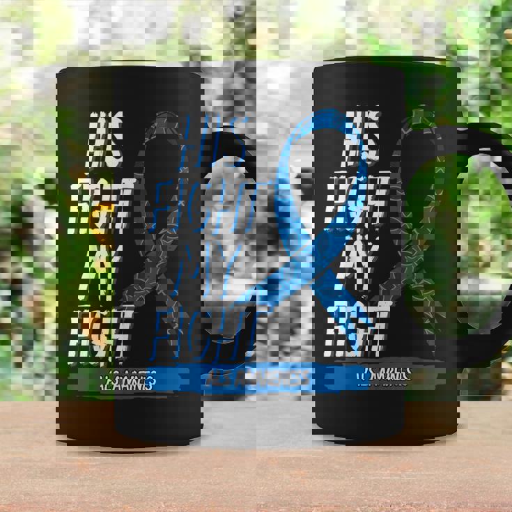 Als Awareness Ribbon Mnd Lou Gehrig's Disease Blue Coffee Mug - Monsterry