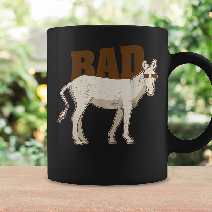 Bad Ass Badass Donkey Cool Cute Donkeys Tough Guy Coffee Mug - Monsterry