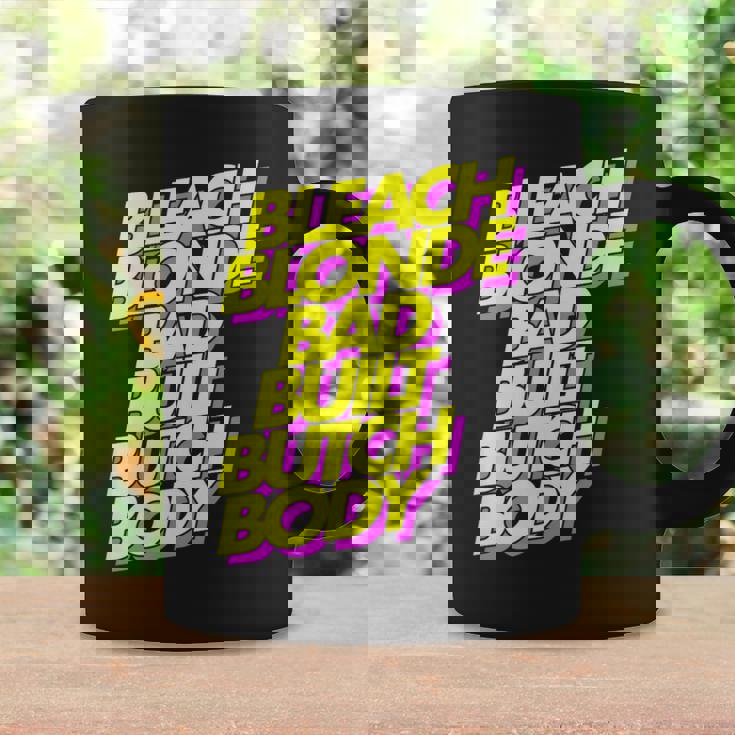 Bleach Blonde Bad Built Butch Body Anti-Maga Coffee Mug | Mazezy
