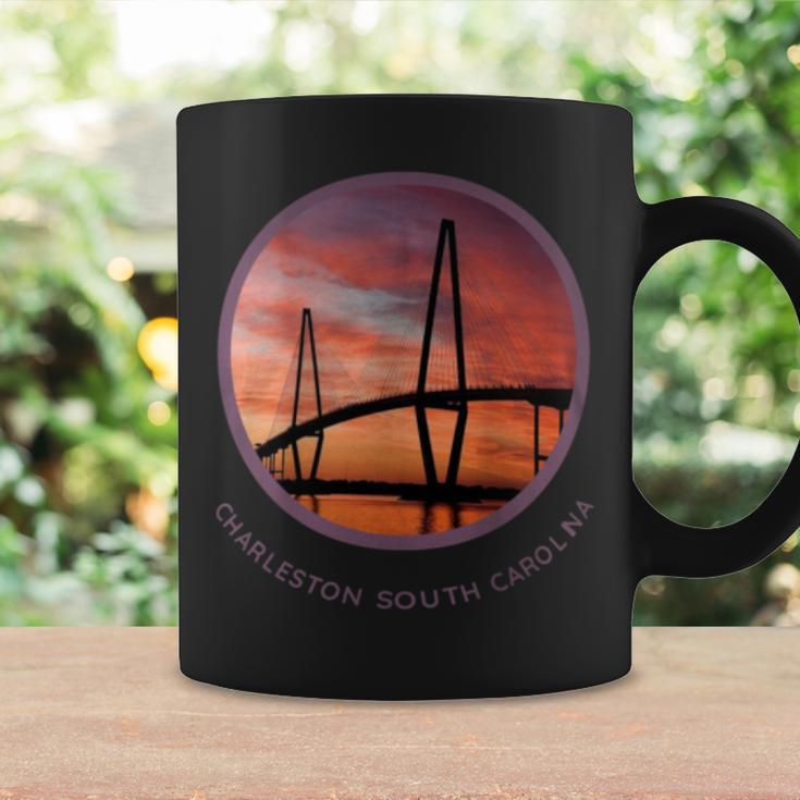 Charleston South Carolina Ravenel Bridge Print SC Coffee Mug - Monsterry