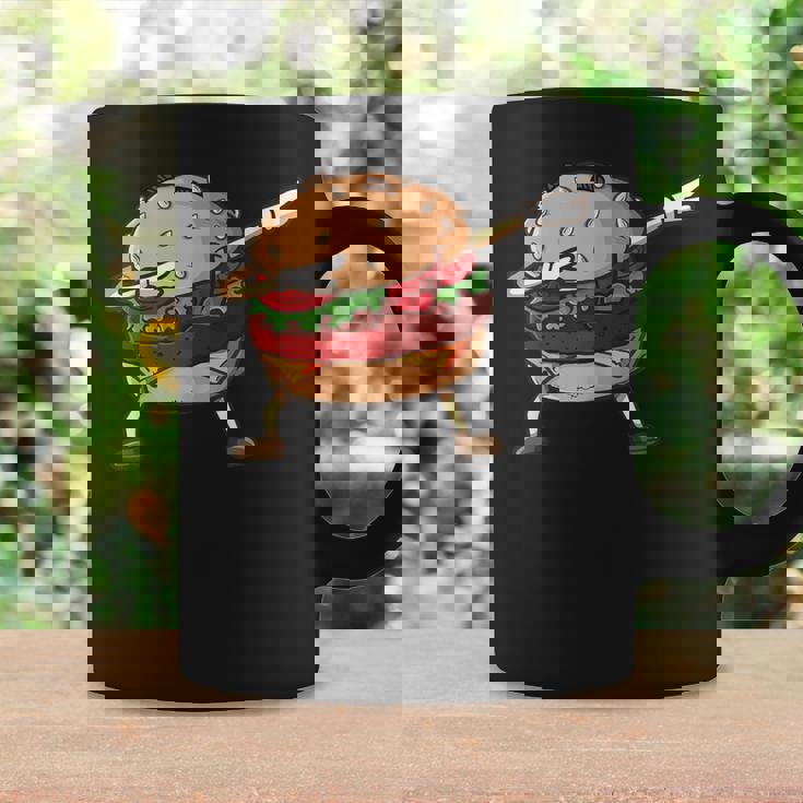 Cheeseburger Dab Pose Dabbing Dance National Burger Day Pun Coffee Mug ...