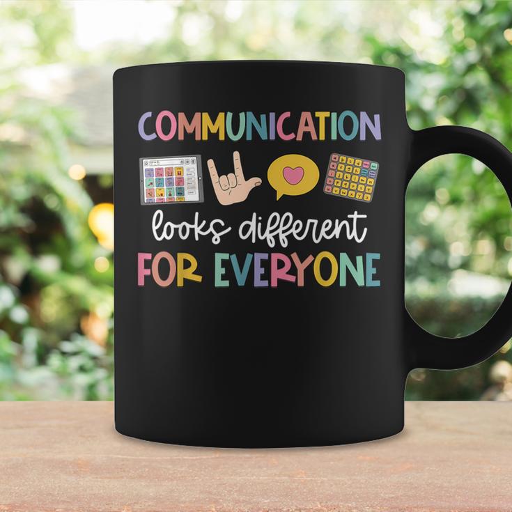 Communication Looks Different For Everyone Speech Therapy Coffee Mug ...