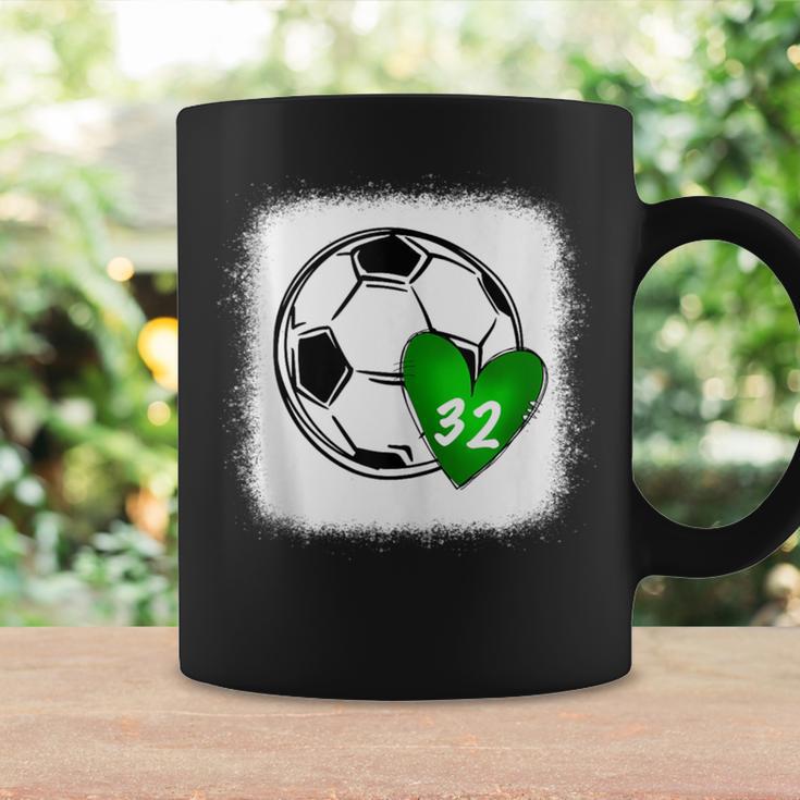 Custom Soccer Mom Number 32 Heart For Mom Mommy Coffee Mug | Mazezy