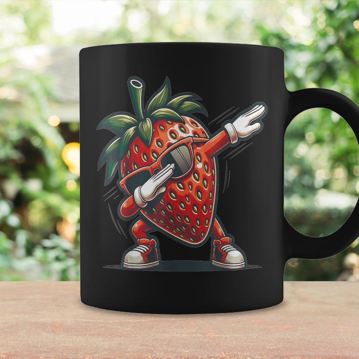 Dab Strawberry Dancing Dabbing Strawberry Fruit Coffee Mug - Seseable