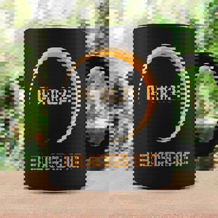 Total Solar Eclipse I Blacked Out April 4Th 2024 Stars Coffee Mug - Monsterry