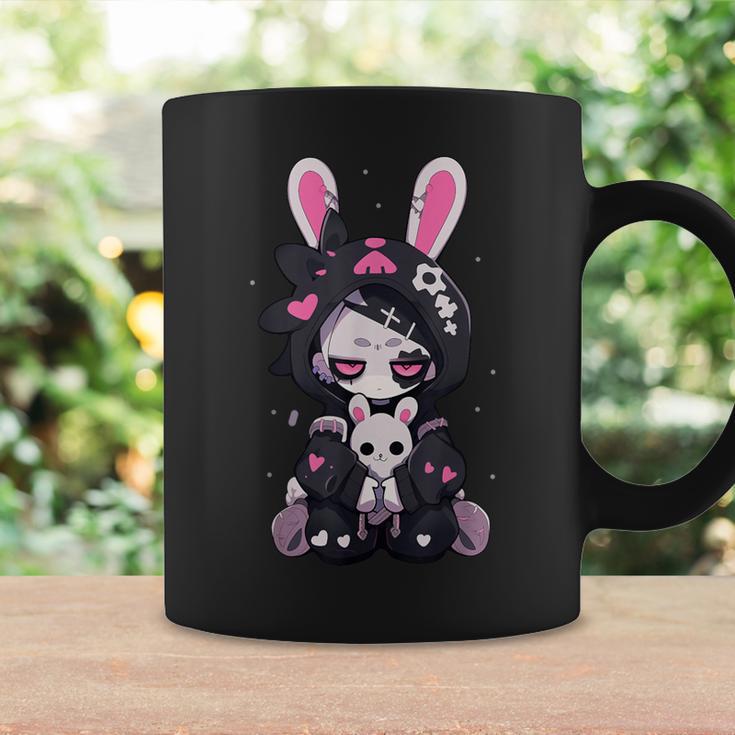 Goth Bunny Anime Girl Cute E-Girl Gothic Outfit Grunge Coffee Mug ...
