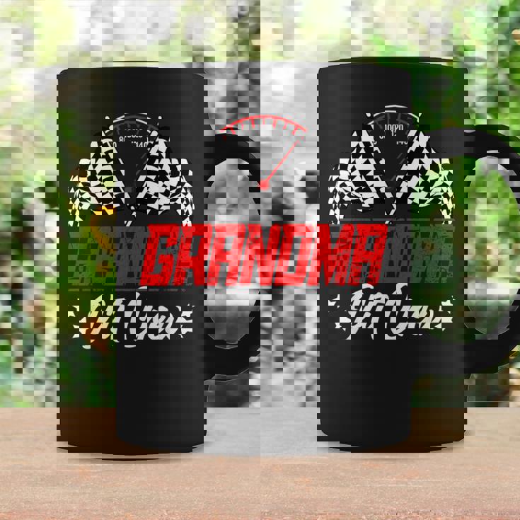 Grandma Pit Crew Birthday Party Race Car Lover Racing Family Coffee Mug ...