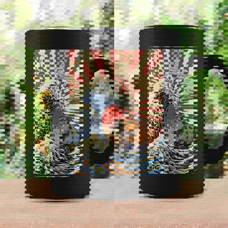 The Great Wave Off Kanagawa Capybara Capyzilla Monster Coffee Mug ...