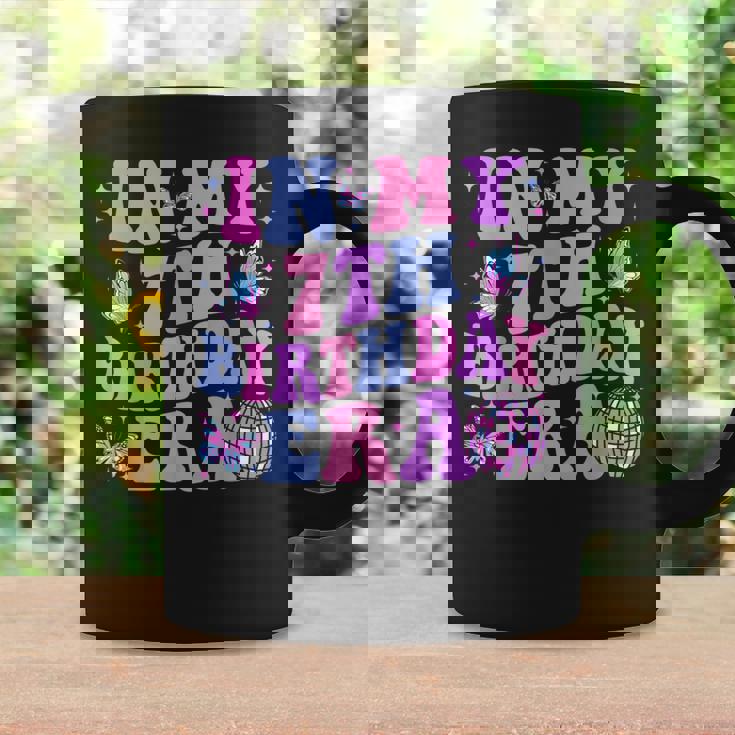 Groovy In My 7Th Birthday Era Seven 7 Years Old Birthday Coffee Mug ...