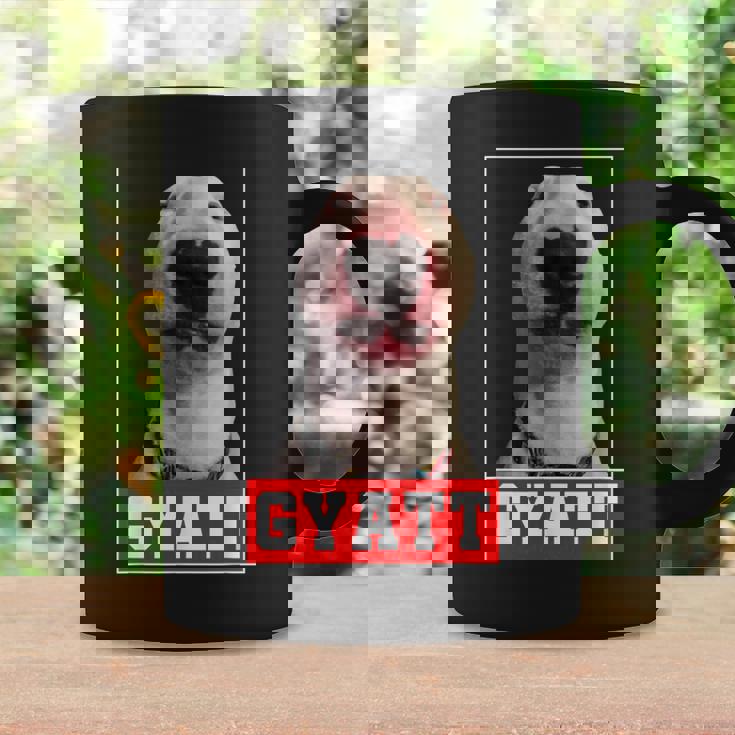 Gyatt Dog Meme Reaction Cringe Gyatt Coffee Mug | Mazezy