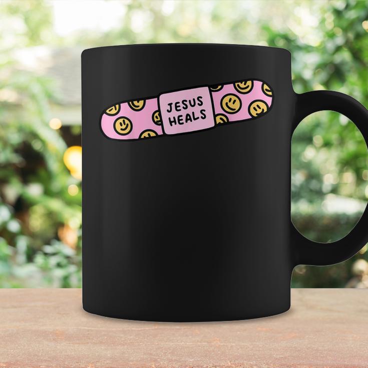 Jesus Heals Band-Aid Christian Faith Healing Bible Verse Coffee Mug ...