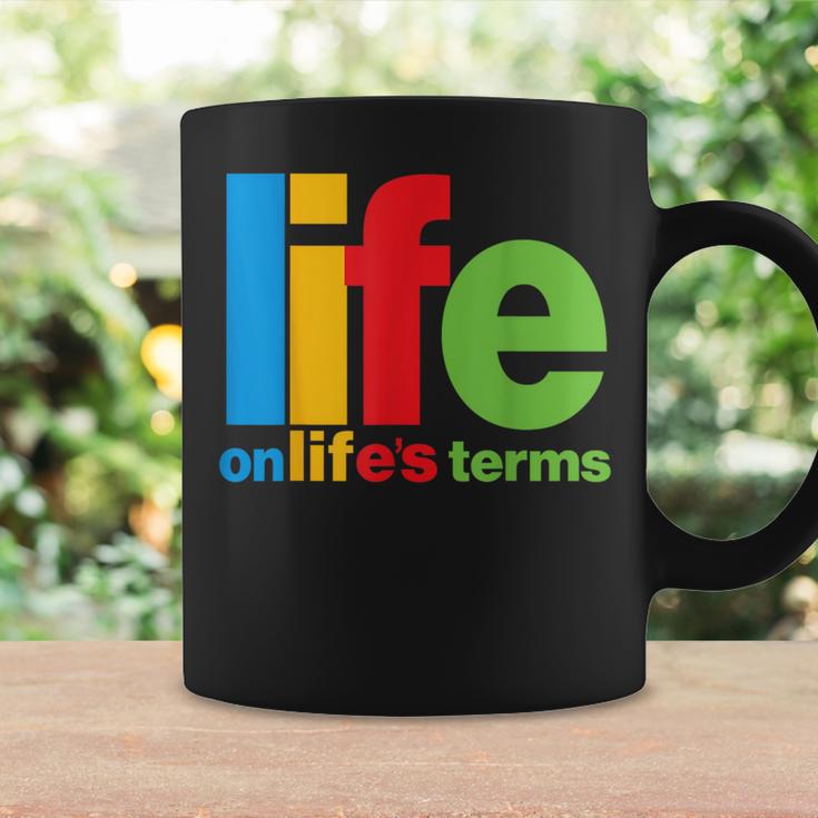 Life On Life's Terms Aa Na Slogan Sayings Motivational Coffee Mug ...