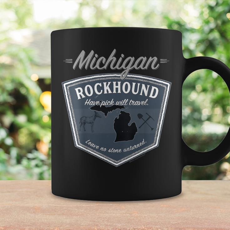 Michigan Rockhound Rock Collector Gear Back Side Print Coffee Mug ...