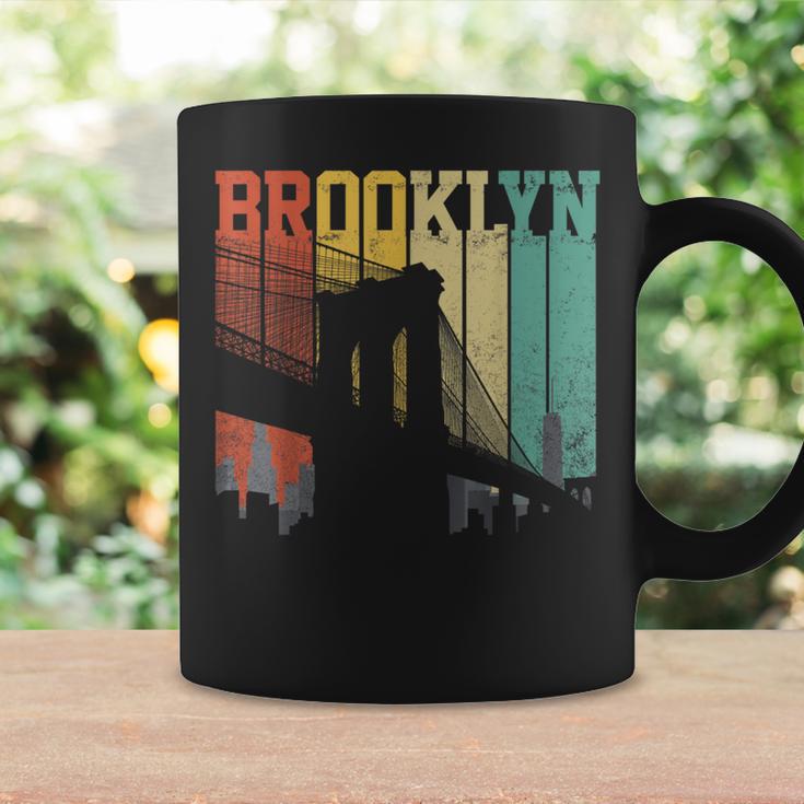 New York City Brooklyn Bridge Vintage Retro Skyline Nyc Ny Coffee Mug ...