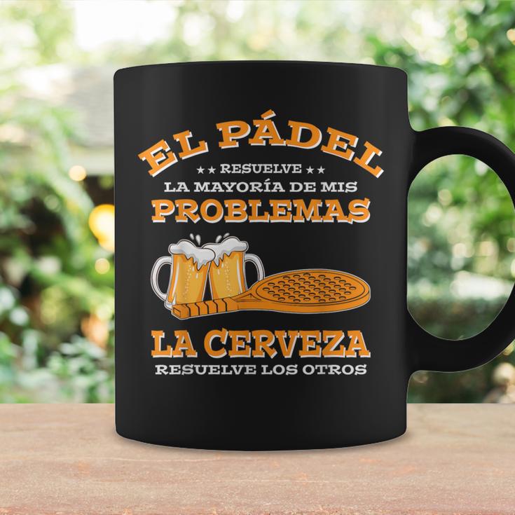 Pádel Y Cerveza Frases Divertidas Padelista Taza de café - Regaloses