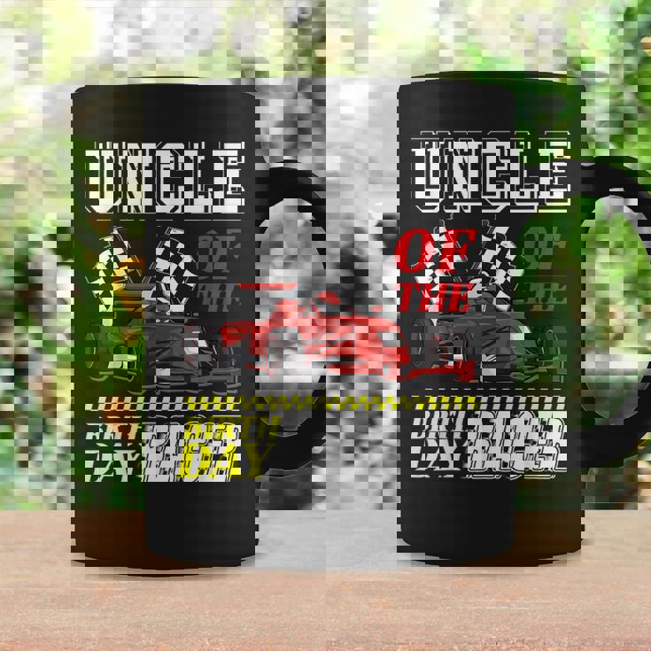Race Car Party Uncle Of The Birthday Racer Racing Family Coffee Mug ...