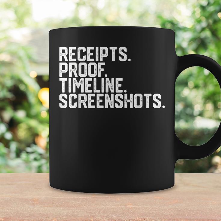 Receipts Proof Timeline Screenshots Coffee Mug | Mazezy