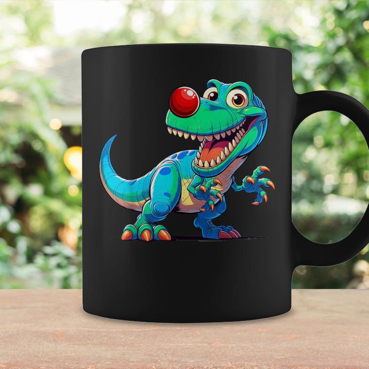 Red Dinosaur Nose Day 2024 T-Rex Coffee Mug - Thegiftio