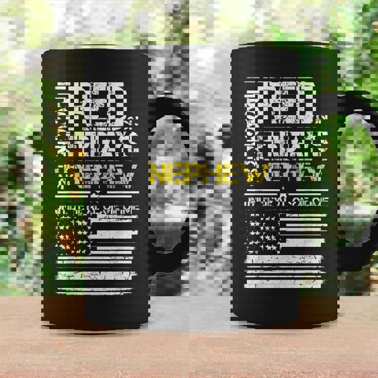 Red Friday Military Aunt Uncle Wear Red For My Nephew Coffee Mug ...